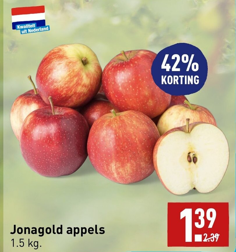 Jonagold appels 1.5 kilo aanbieding bij ALDI