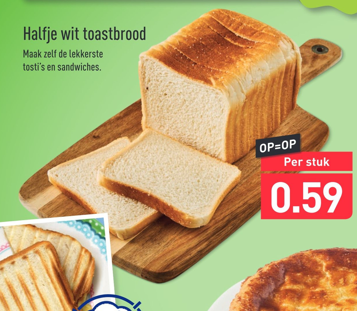 Halfje wit toastbrood aanbieding bij ALDI