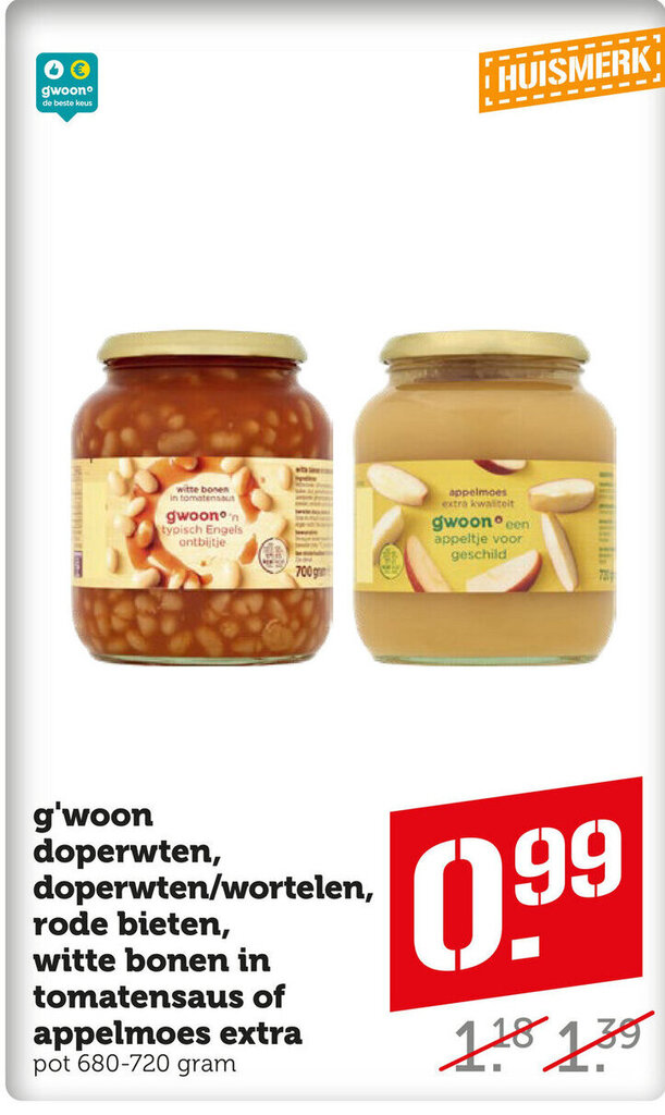 G'woon doperwtem, doperwten/wortelen, rode bieten, witte bonen in ...