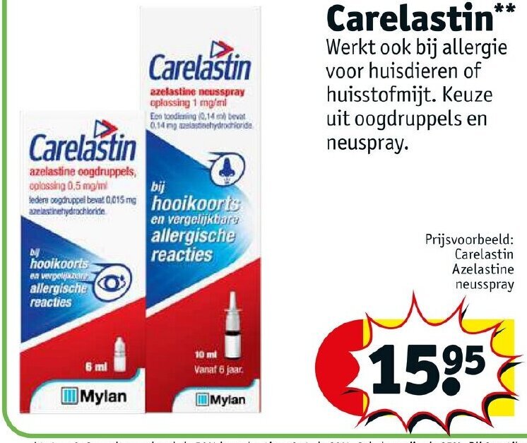 Carelastin azelastine neusspray aanbieding bij Kruidvat