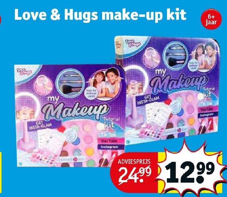 Love & Hugs make-up kit aanbieding bij Kruidvat
