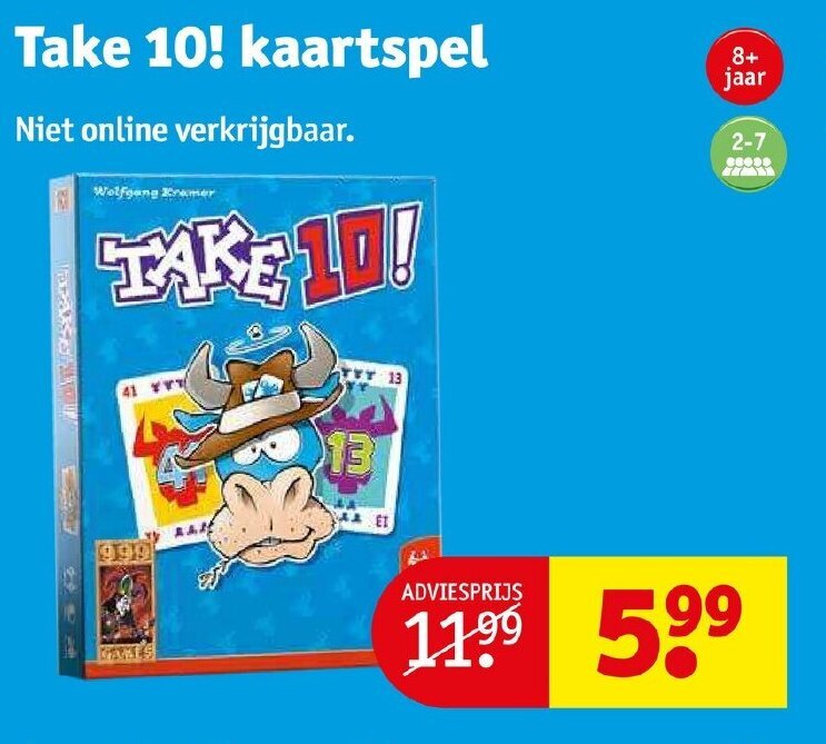 Take 10! kaartspel aanbieding bij Kruidvat