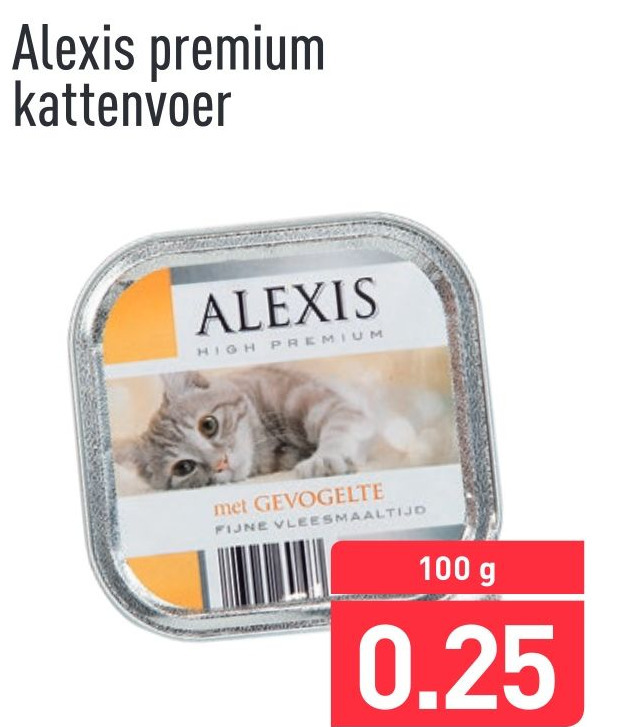 Alexis premium kattenvoer 100g aanbieding bij ALDI