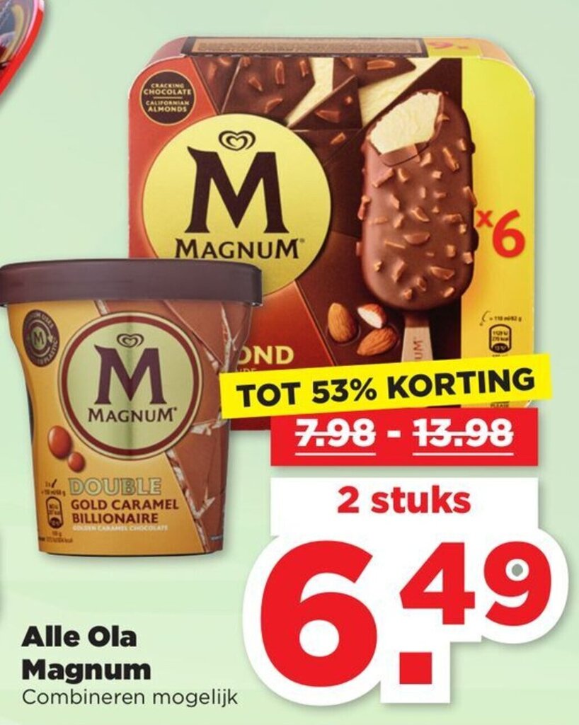 Alle Ola Magnum aanbieding bij PLUS