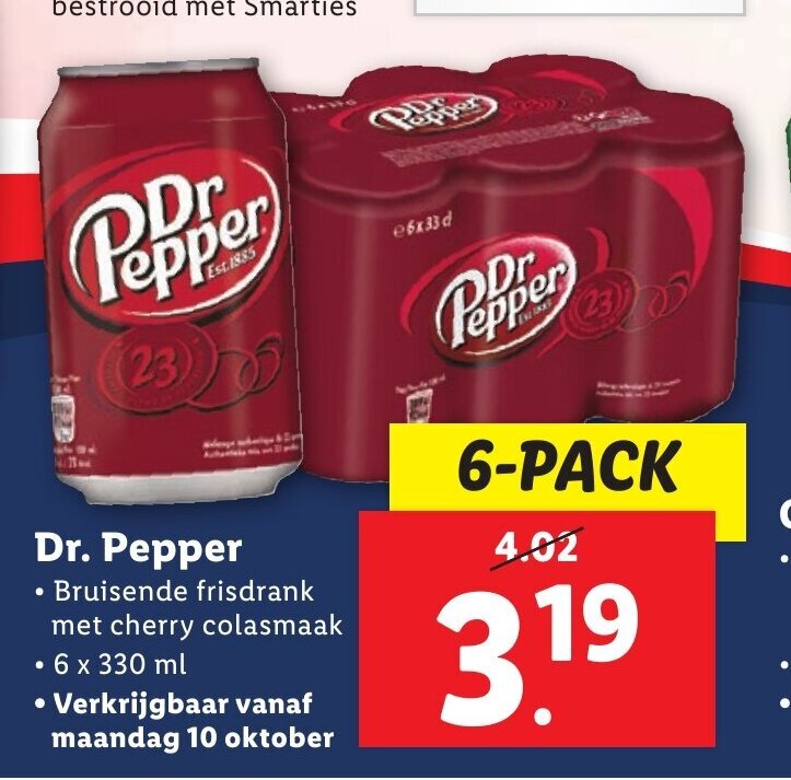 Dr. Pepper 6-pack aanbieding bij Lidl