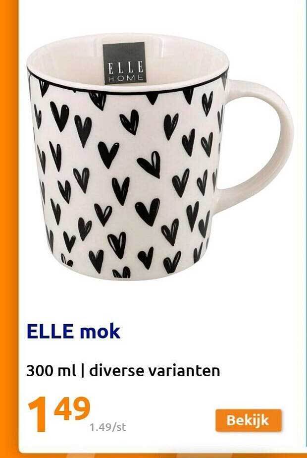 Elle mok aanbieding bij Action