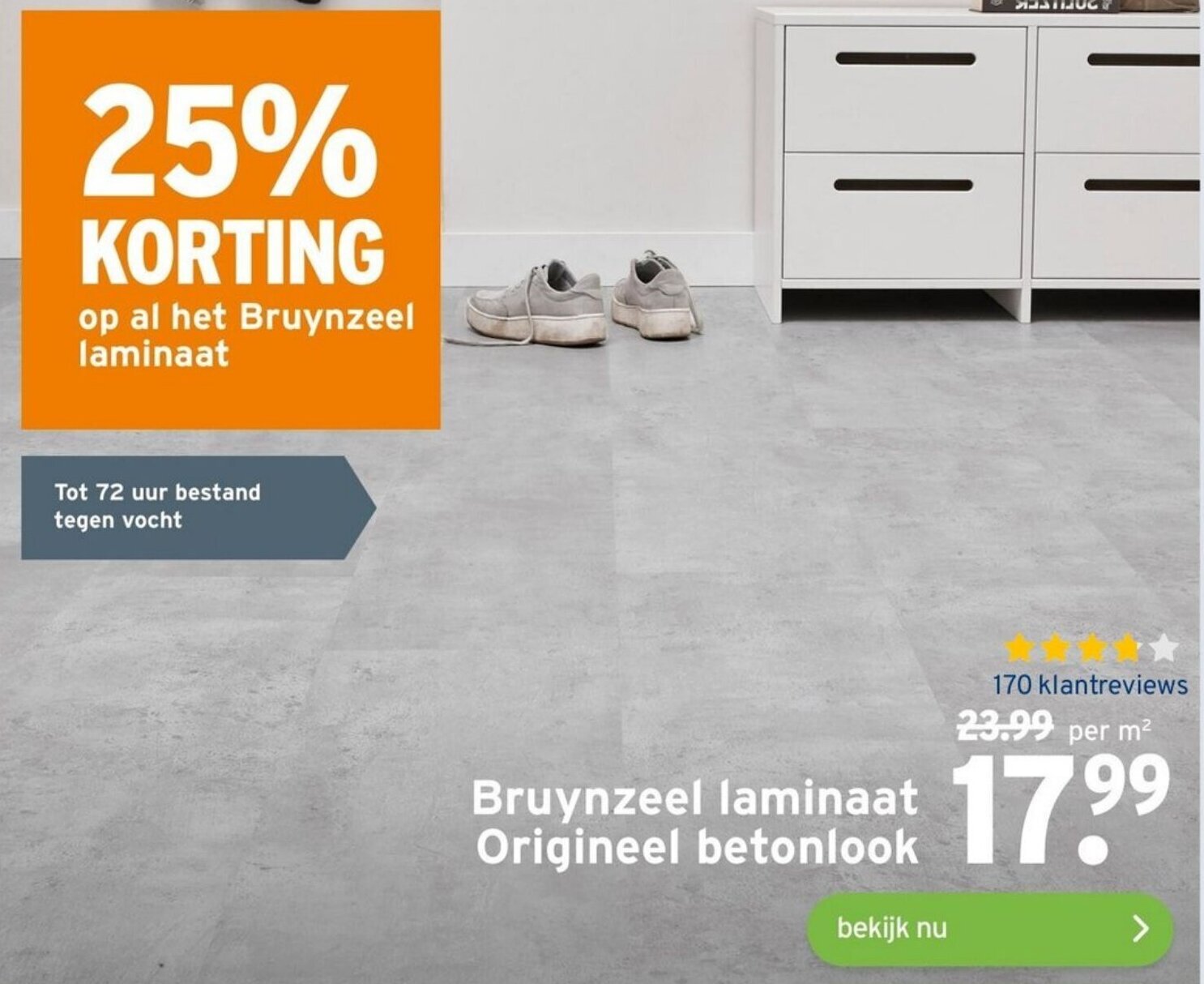 Bruynzeel laminaat origineel betonlook aanbieding bij GAMMA