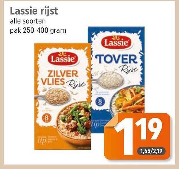 Lassie rijst aanbieding bij Dagwinkel
