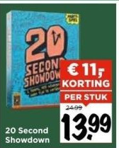 20 second showdown aanbieding bij Vomar Voordeelmarkt