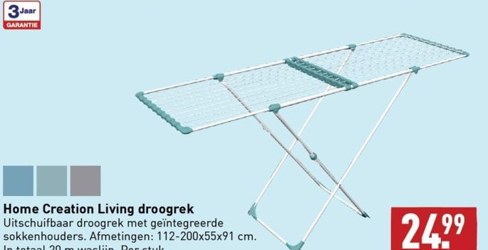 Home creation living droogrek uitschuifbaar droogrek met geïntegreerde ...