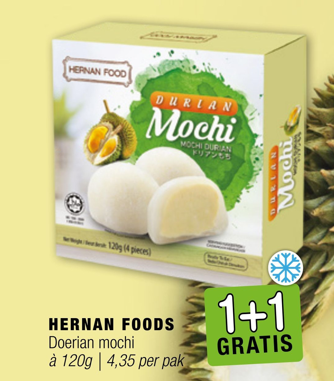 Hernan foods doerian mochi aanbieding bij Amazing Oriëntal