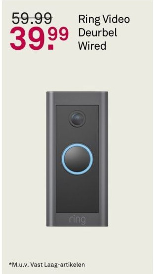 Ring video deurbel wired aanbieding bij Karwei