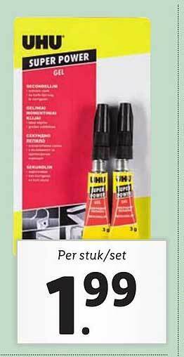Uhu Super Power Gel aanbieding bij Lidl