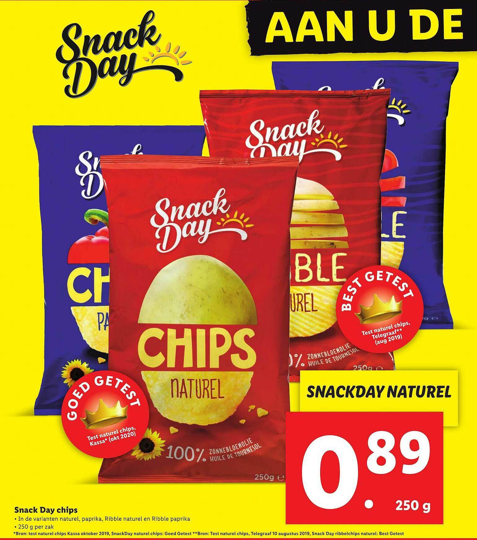 Snack Day Chips aanbieding bij Lidl