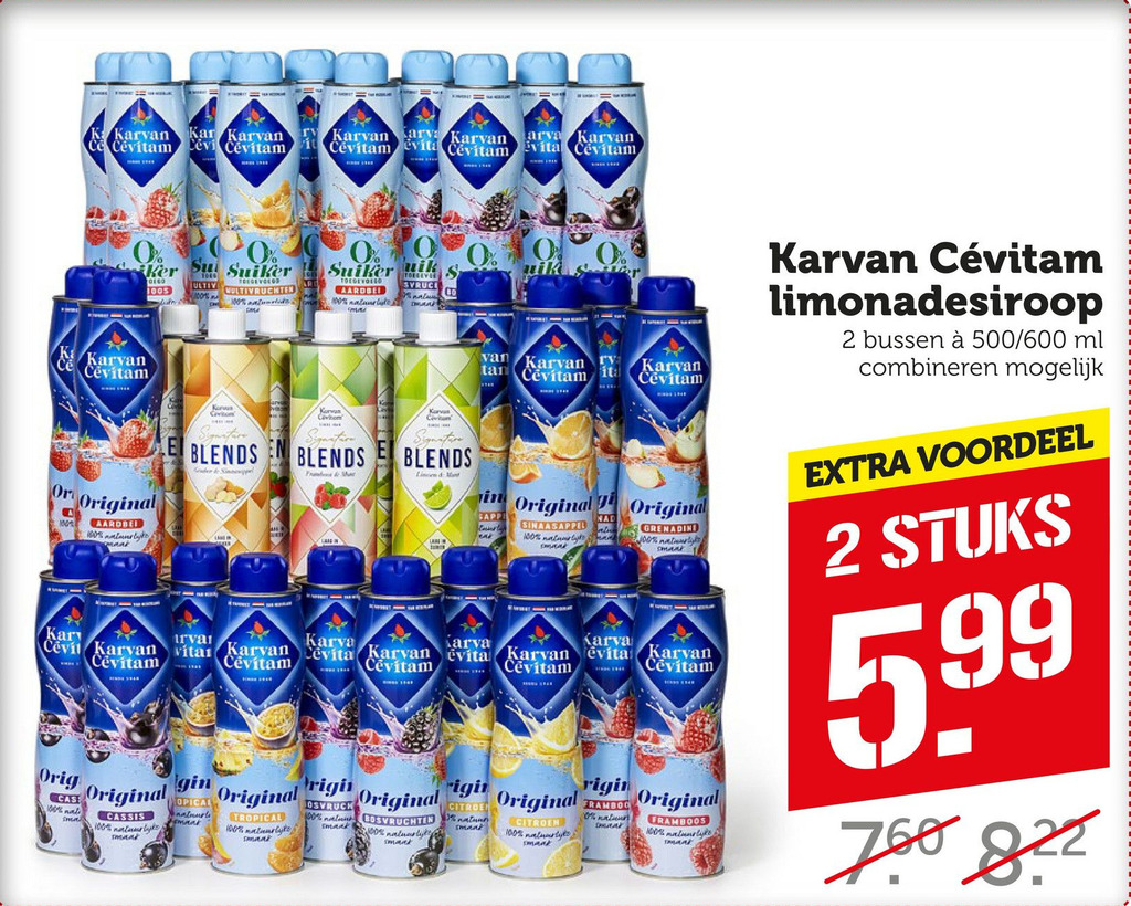 Karvan cévitam limonadesiroop aanbieding bij Coop