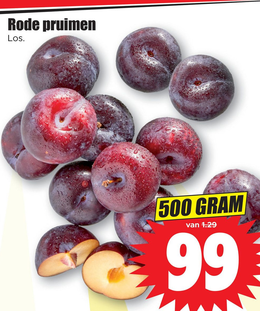 Rode pruimen aanbieding bij Dirk