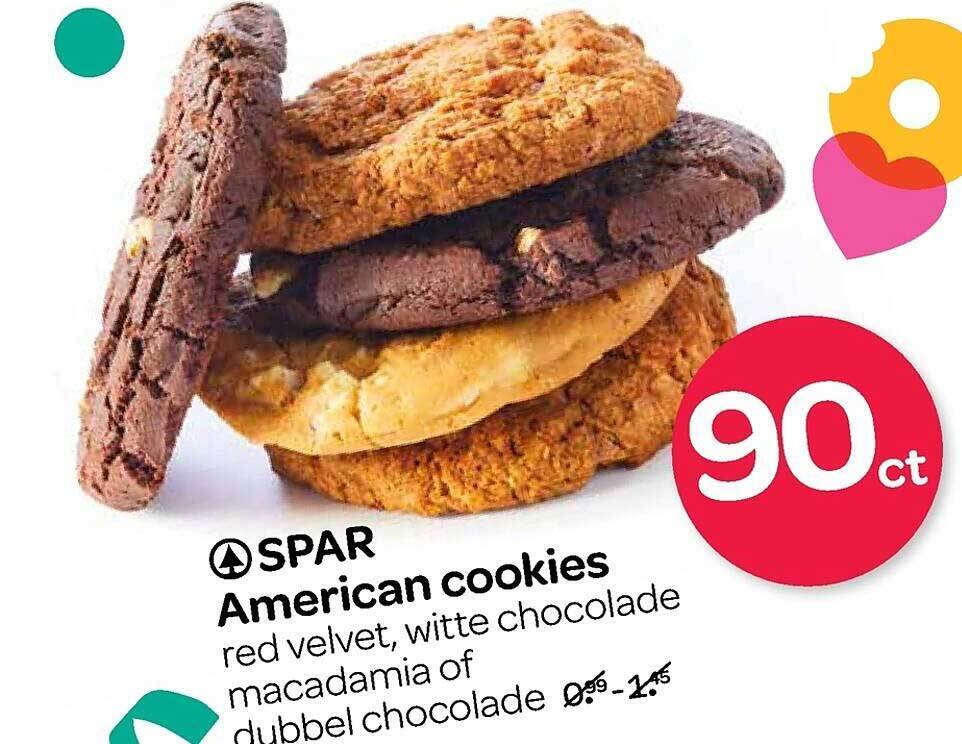 Spar american cookies aanbieding bij Spar