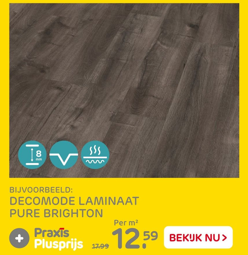 DECOMODE LAMINAAT PURE BRIGHTON aanbieding bij Praxis