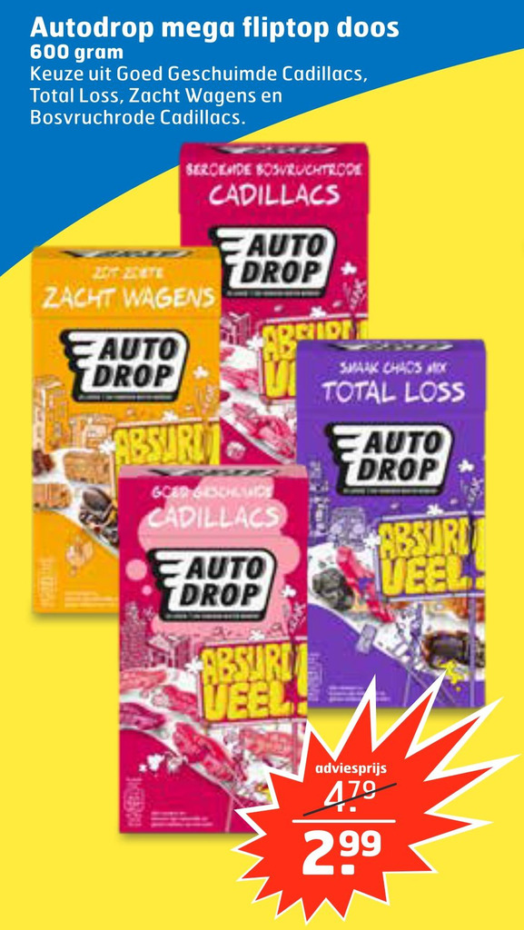 Autodrop mega fliptop doos aanbieding bij Trekpleister