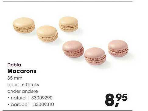 Dobla macarons aanbieding bij HANOS