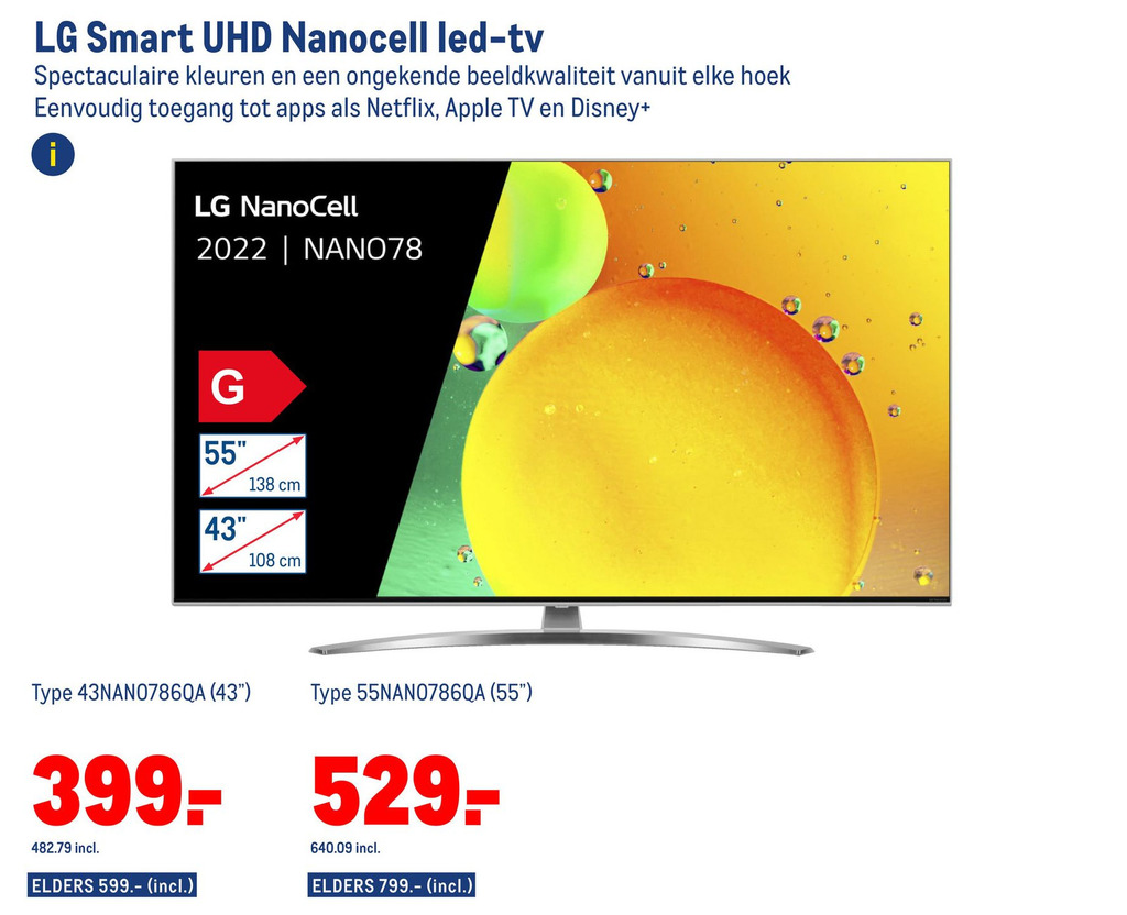 Lg smart uhd nanocell led-tv aanbieding bij Makro