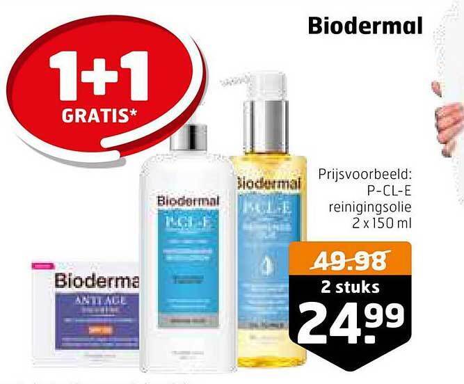 Biodermal 1+1 gratis aanbieding bij Trekpleister