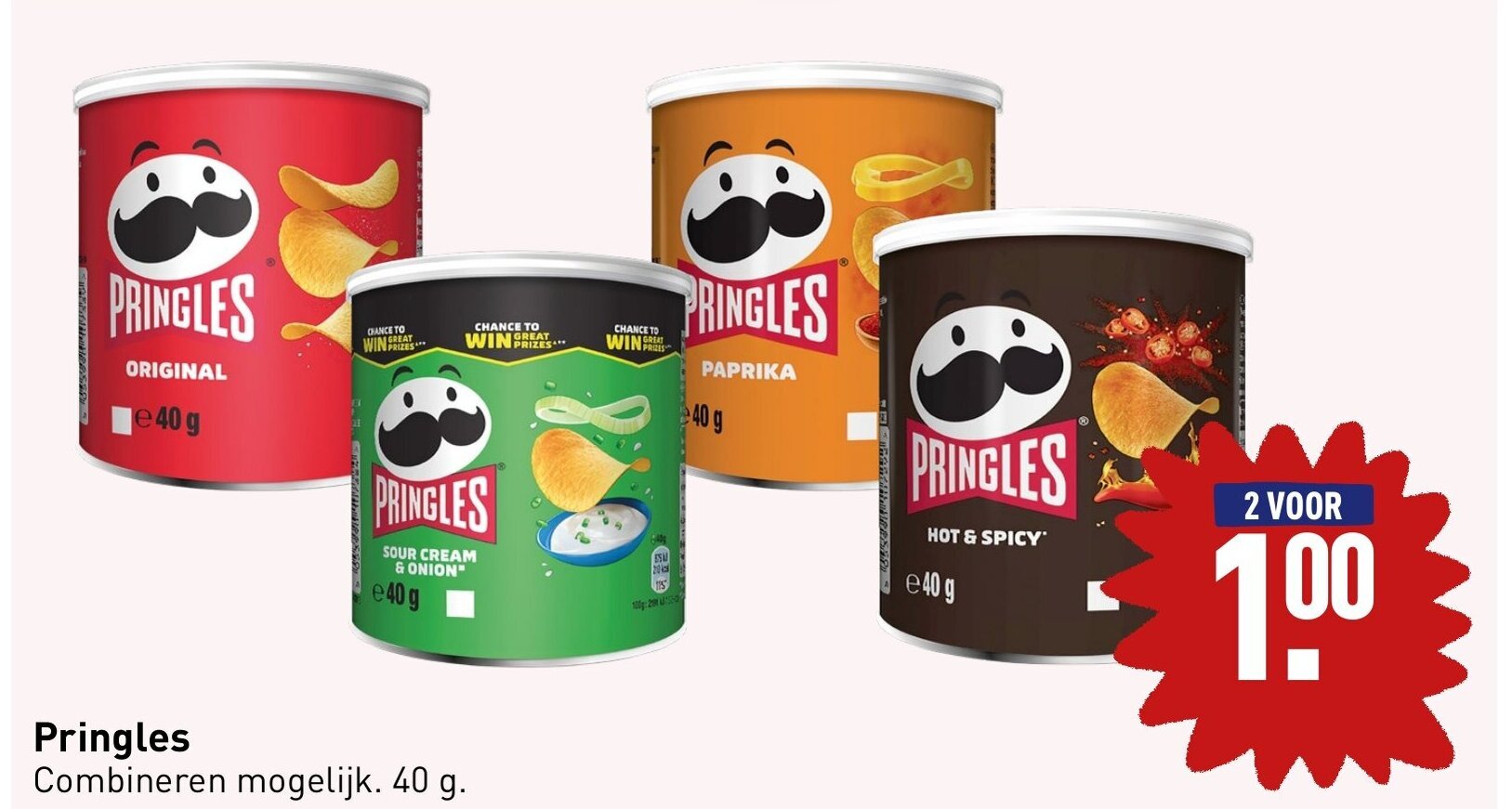 Pringles 40 g aanbieding bij ALDI