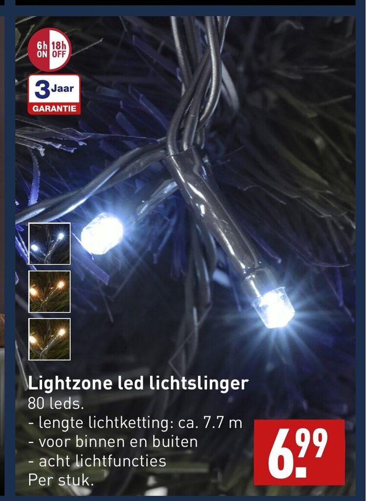 Lightzone led lichtslinger aanbieding bij ALDI