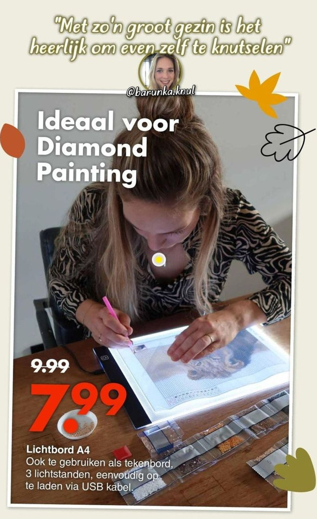 Lichtbord a4 aanbieding bij Wibra