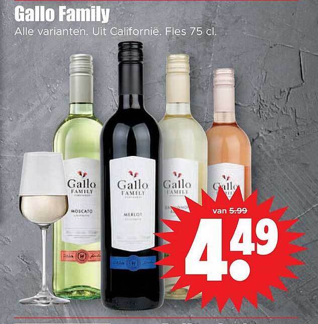 Gallo family wijn aanbieding bij Dirk