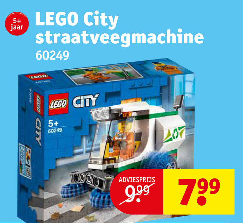 Lego City straatveegmachine 60249 aanbieding bij Kruidvat