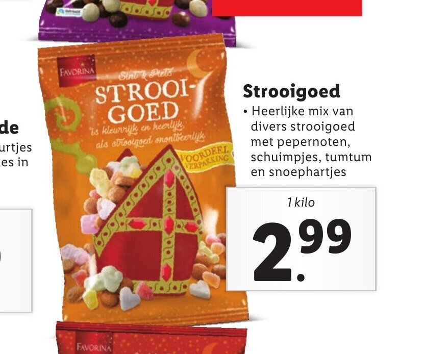 Strooigoed 1 kilo aanbieding bij Lidl