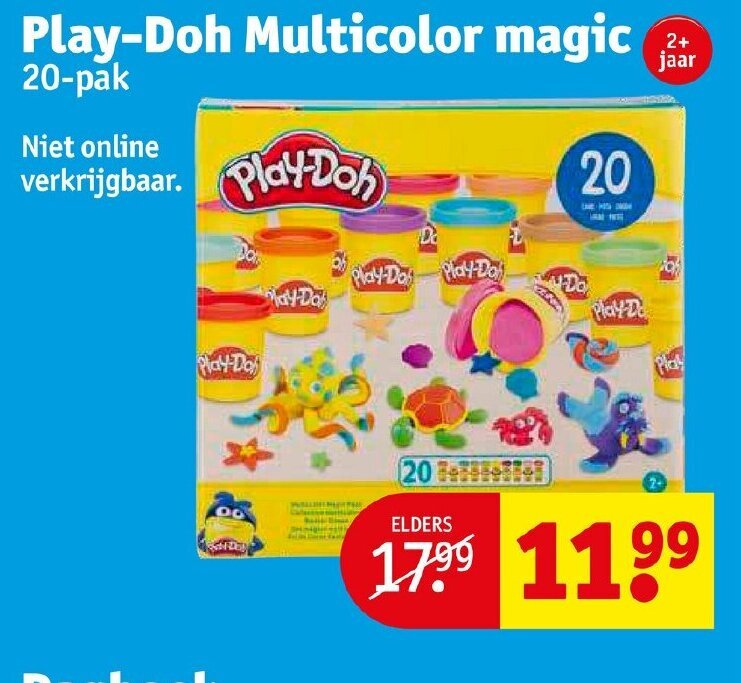 Play-Doh multicolor magic aanbieding bij Kruidvat