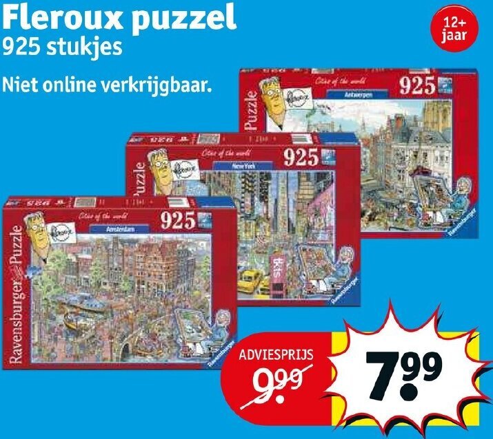 Fleroux puzzel aanbieding bij Kruidvat
