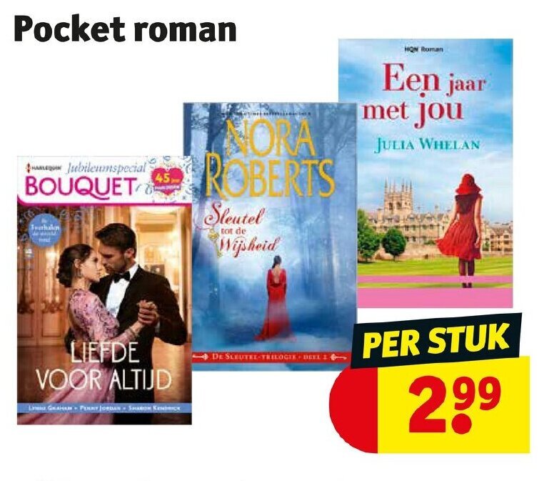 Pocket roman aanbieding bij Kruidvat