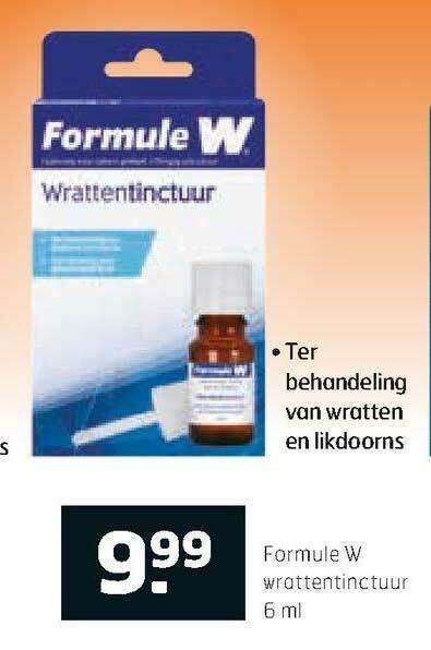 Formule w wrattentinctuur 6 ml aanbieding bij Trekpleister