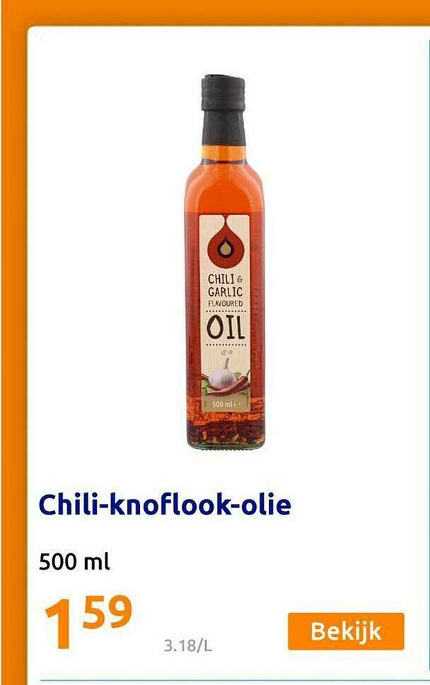 Chili-knoflook-olie 500 Ml aanbieding bij Action
