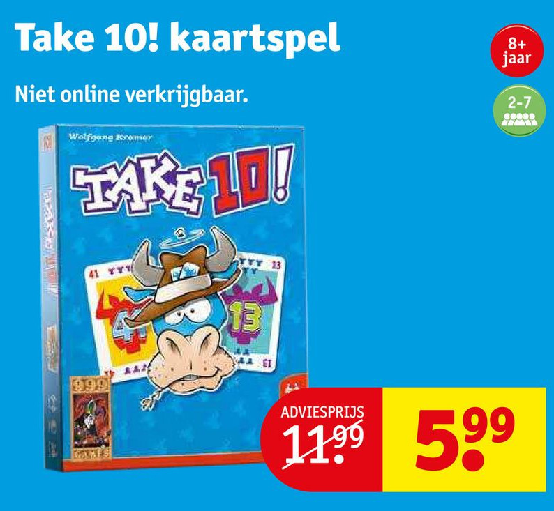Take 10! kaartspel aanbieding bij Kruidvat