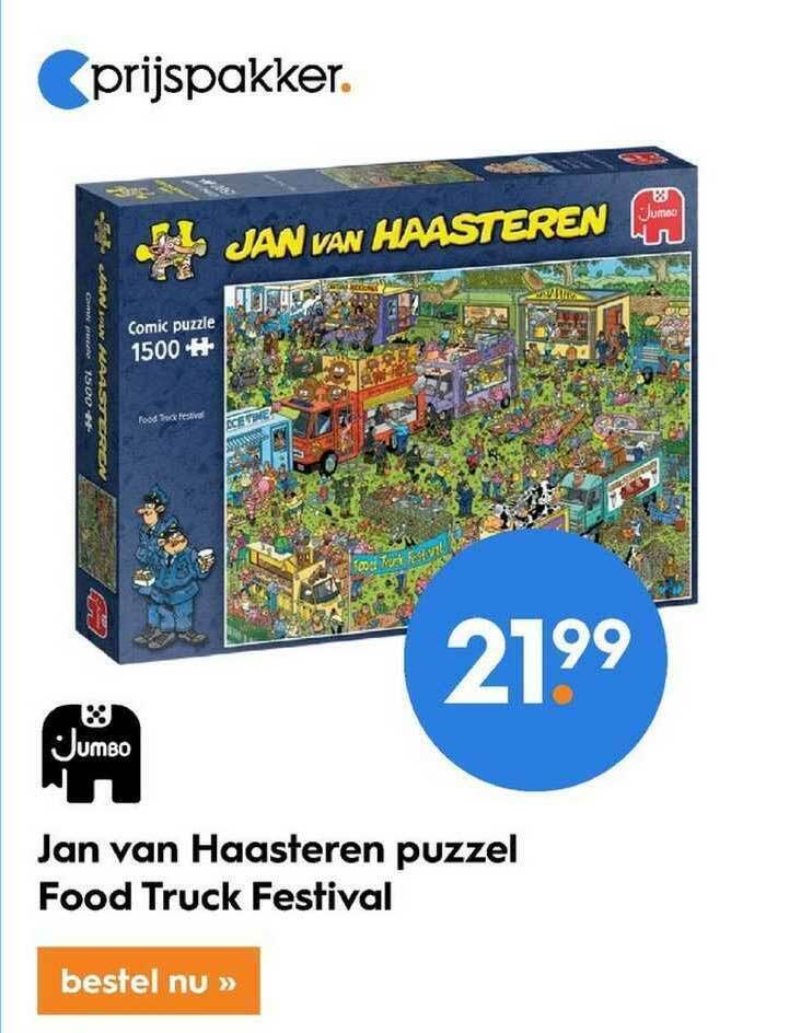 Jan Van Haasteren Puzzel Food Truck Festival aanbieding bij Blokker