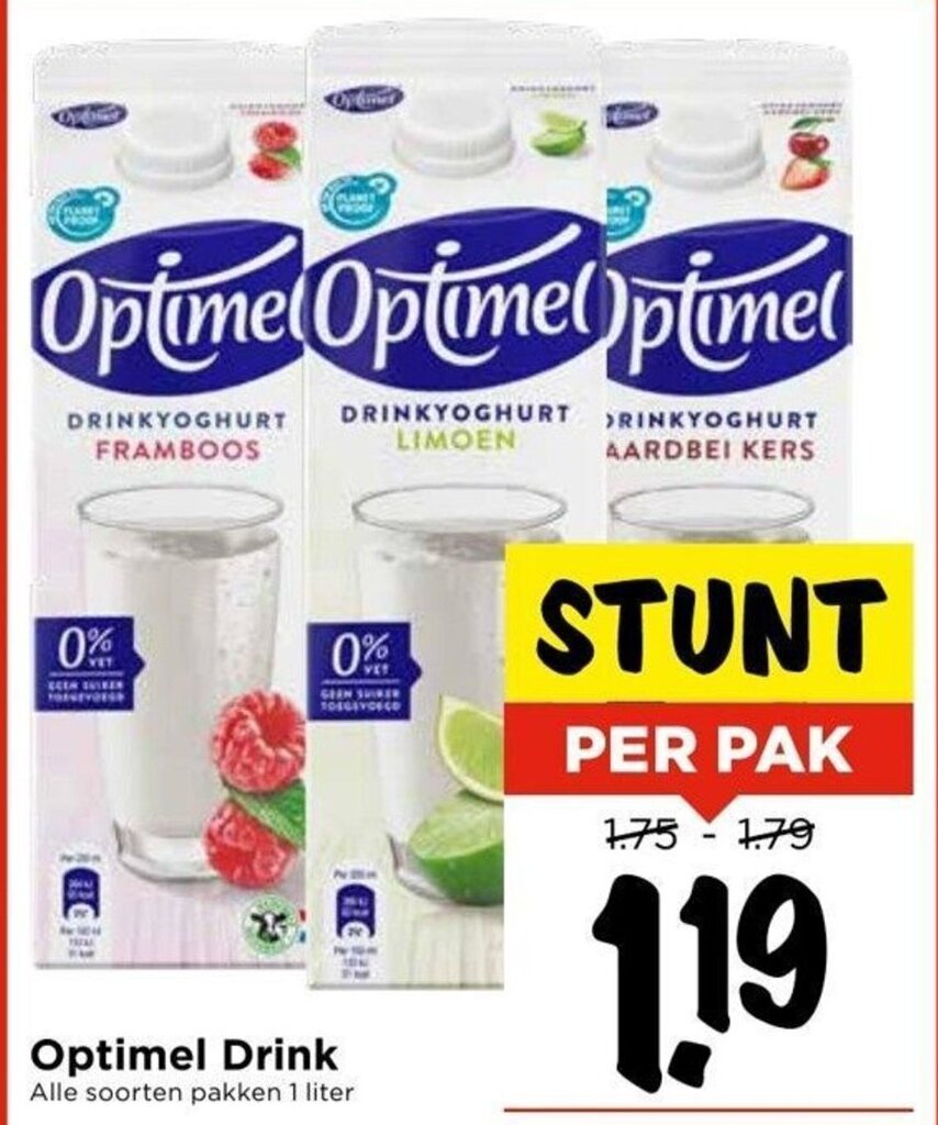 Optimel drink aanbieding bij Vomar Voordeelmarkt
