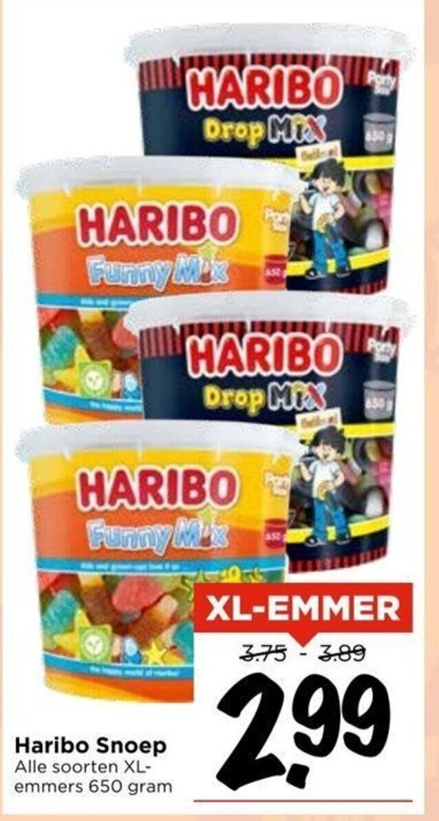 Haribo snoep 650g aanbieding bij Vomar
