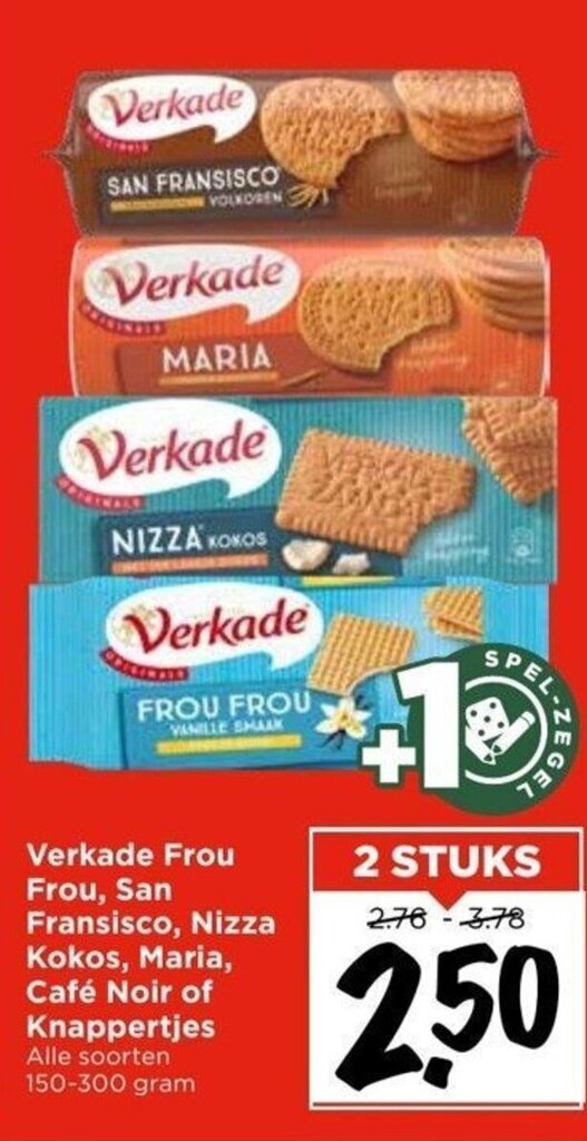 Verkade frou frou, san francisco, nizza kokos, maria, cafe noir of ...