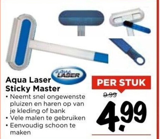 Aqua laser sticky master aanbieding bij Vomar Voordeelmarkt