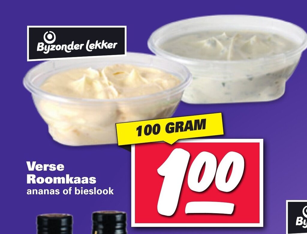 Verse Roomkaas 100 gram aanbieding bij Nettorama