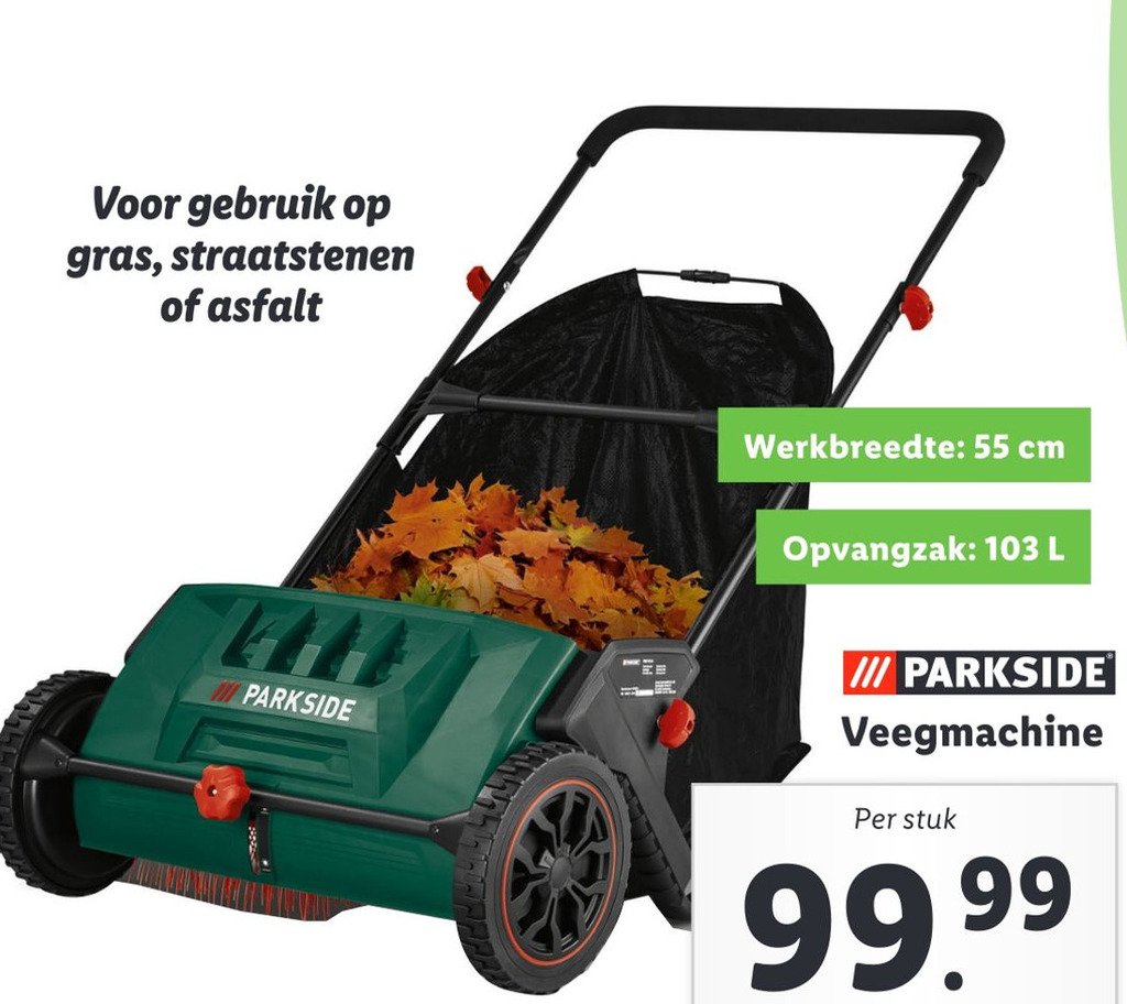parkside veegmachine aanbieding bij Lidl