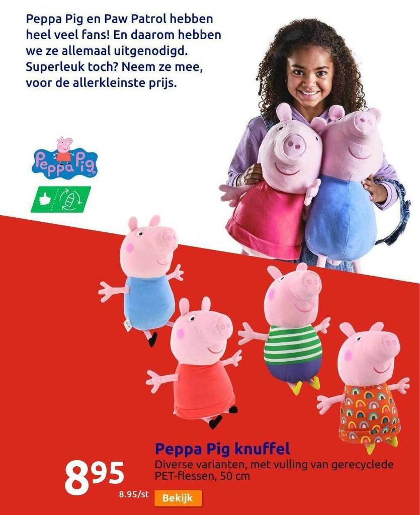 Peppa pig knuffel aanbieding bij Action