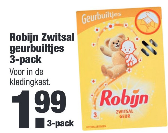 Robijn Zwitsal geurbuilties aanbieding bij ALDI