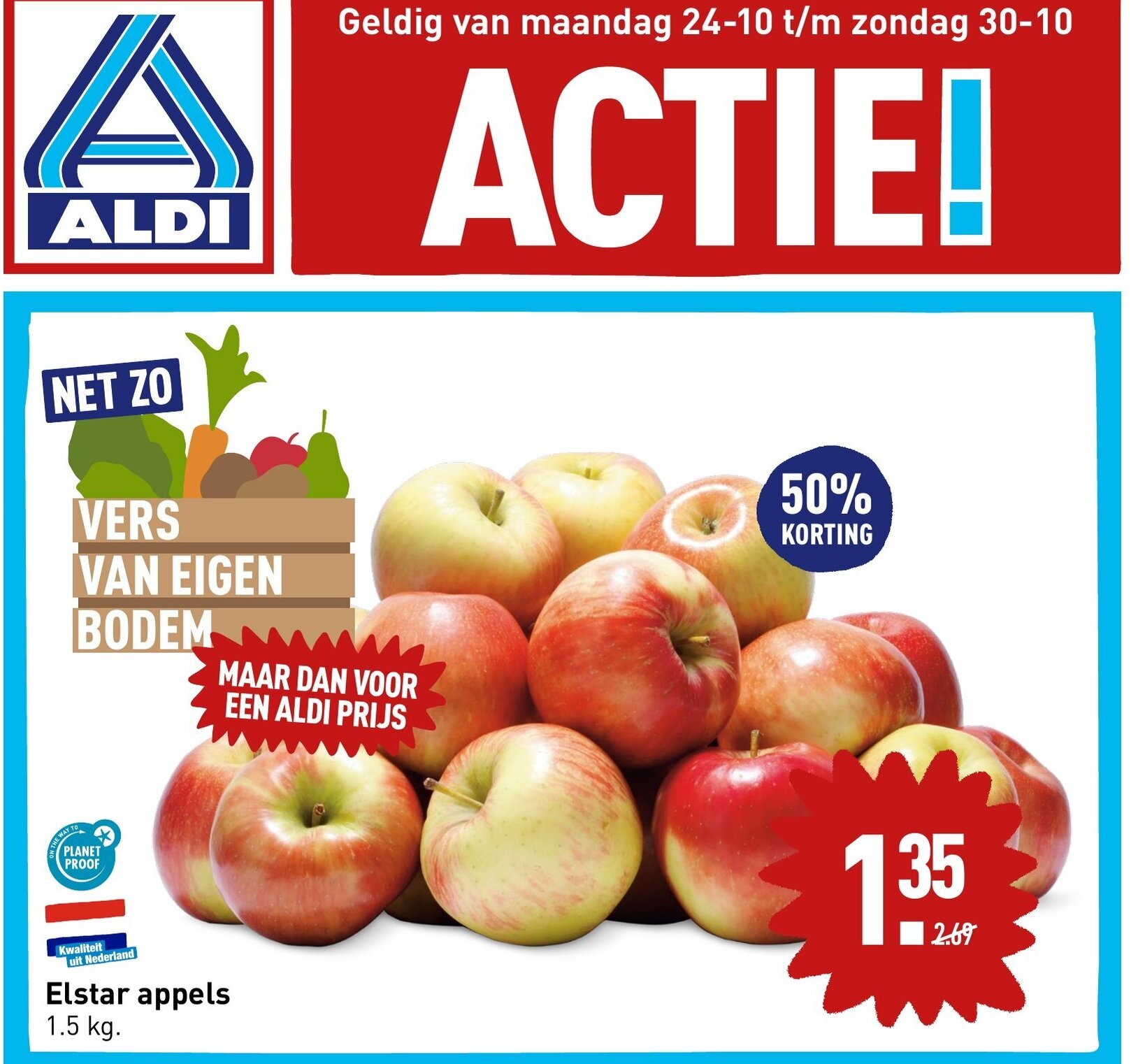 Elstar appels 1.5 kg aanbieding bij ALDI