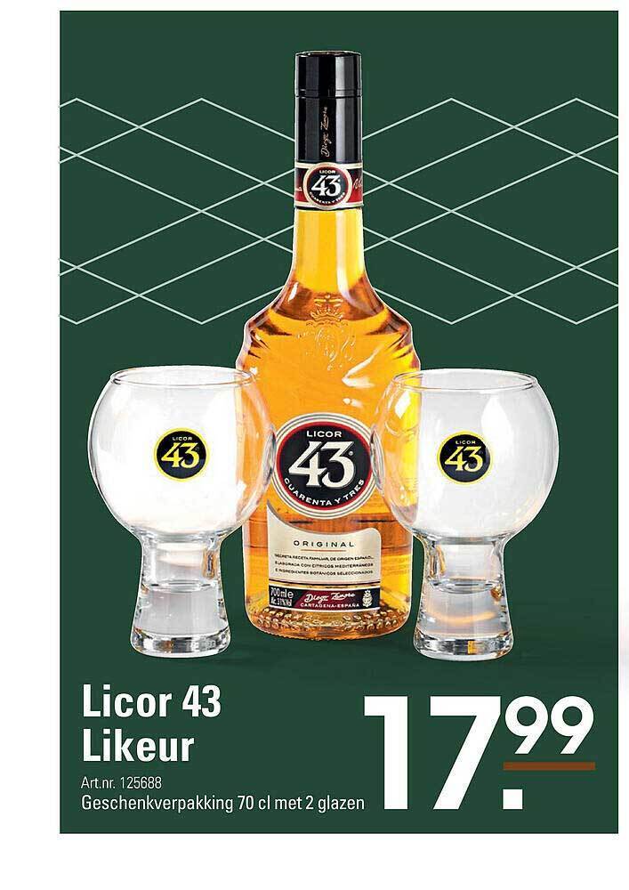 Licor 43 likeur aanbieding bij De Kweker