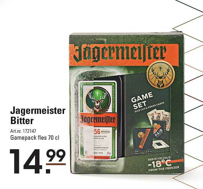 Jagermeister bitter aanbieding bij De Kweker